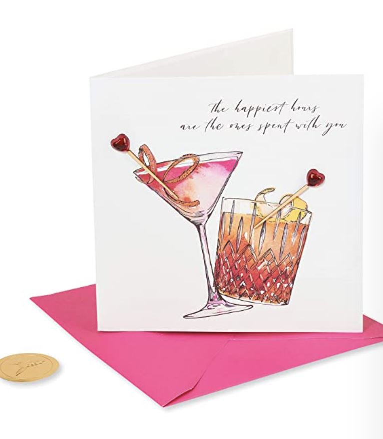 Cocktails Anniversary Greeting Card Papyrus | The Penguin Gallery