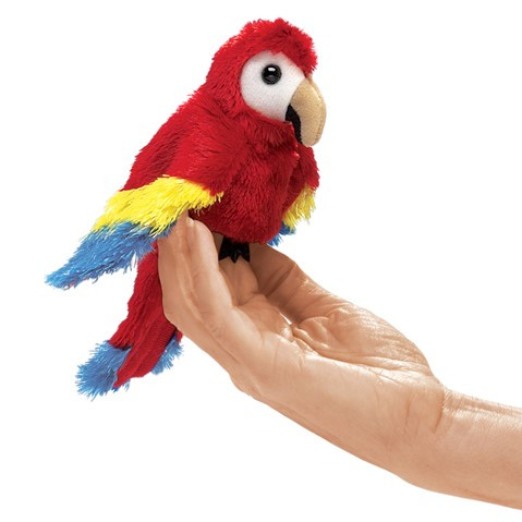 Macaw Parrot Finger Puppet | Folkmanis® | The Penguin Gallery