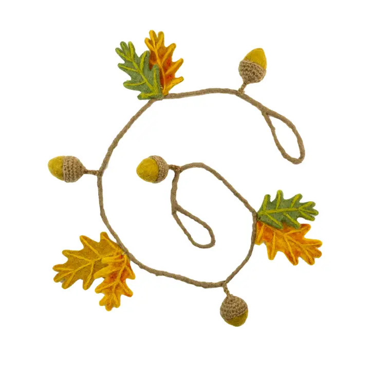 Fall Acorn Garland | Dzi Handmade | The Penguin Gallery