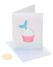 Mermaid Tail Cupcake Birthday Card| Papyrus | The Penguin Gallery