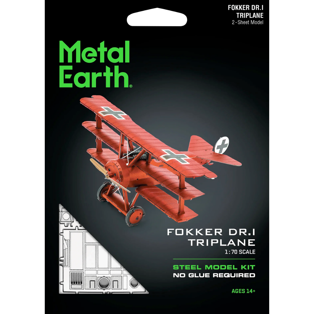 Fokker Dr.I Triplane | Metal Earth | The Penguin Gallery