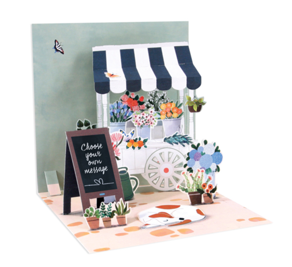 Flower Cart - Card | Up With Paper | The Penguin Gallery