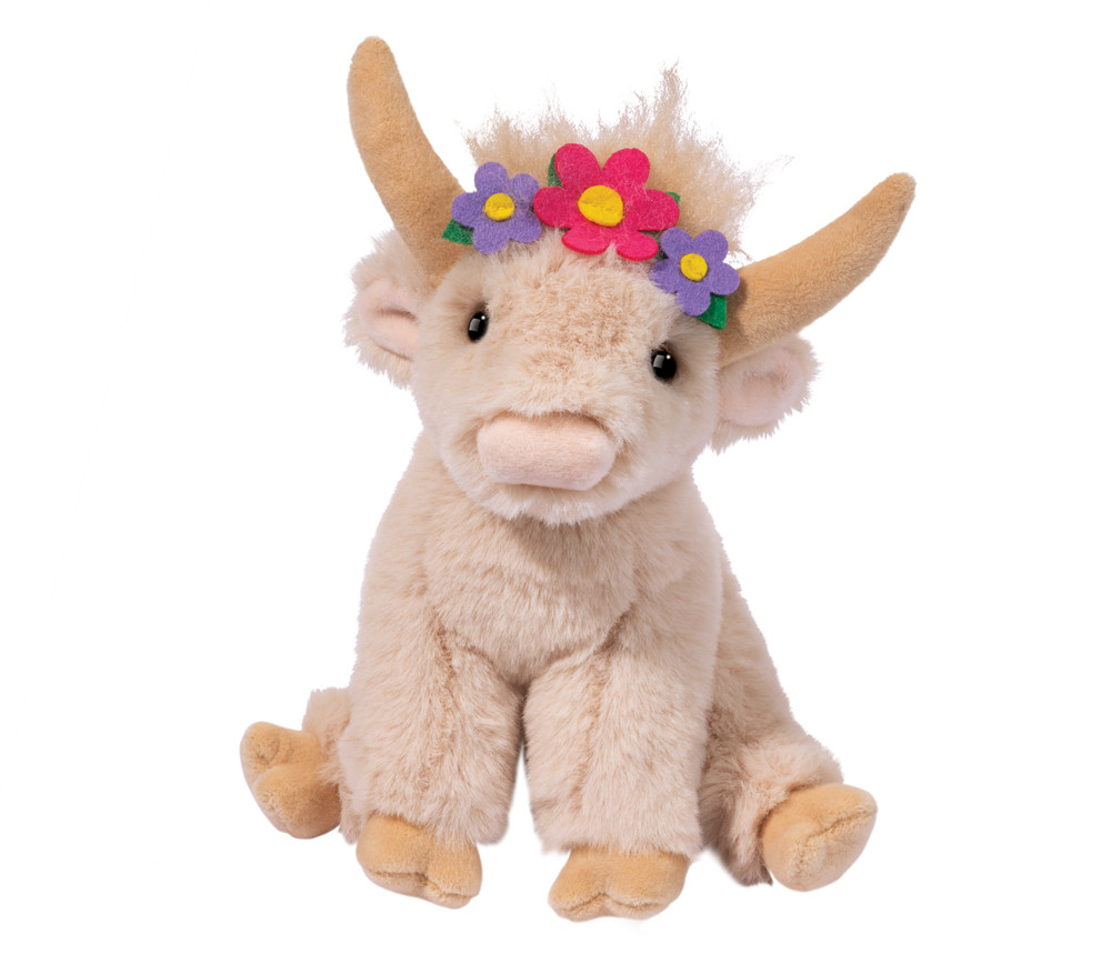 Laddie Highland Cow with Flower Crown| Douglas | The Penguin Gallery