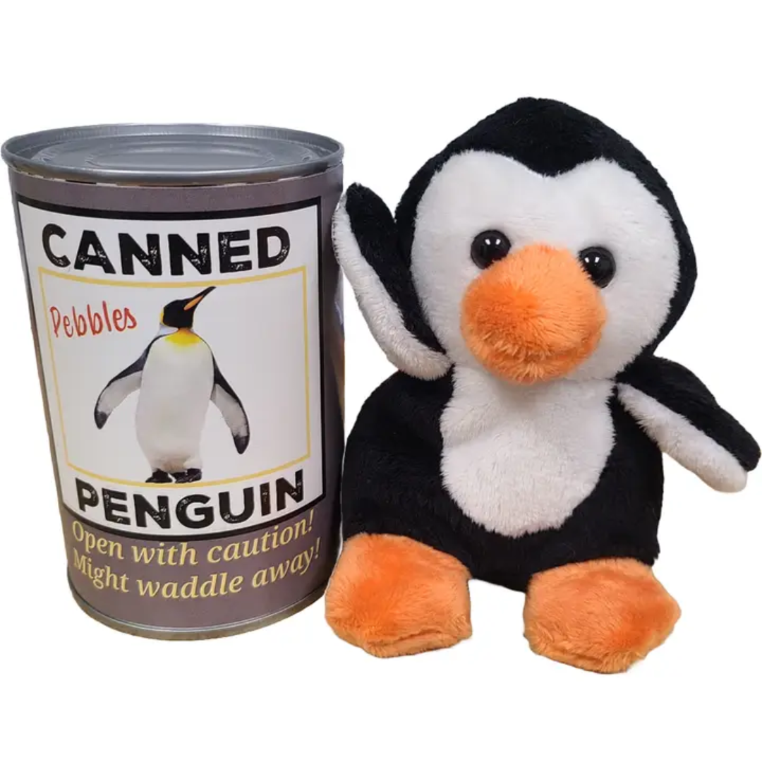 Pebbles the Canned Penguin | Canned Gifts | The Penguin Gallery