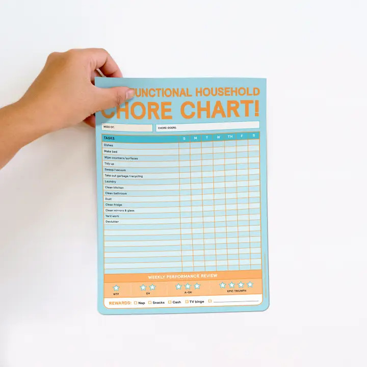 Chore Chart Big & Sticky Notepad | Knock Knock | The Penguin Gallery