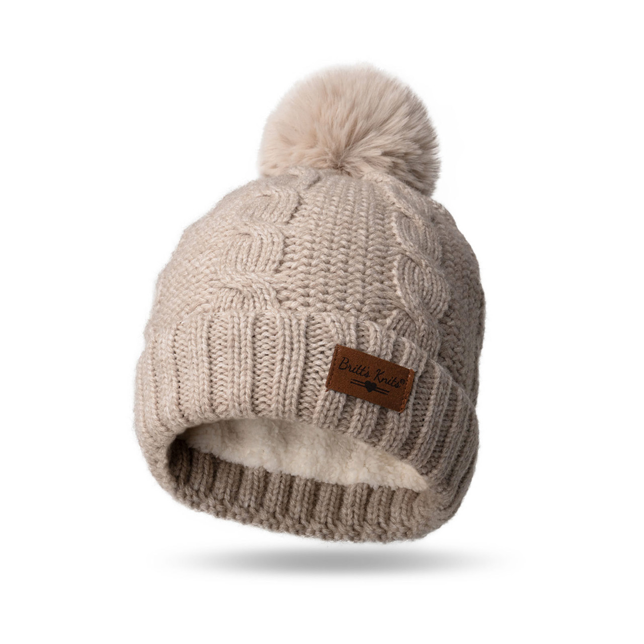 Cozy Classics Pom Hat Oatmeal | Britt's Knits | The Penguin Gallery