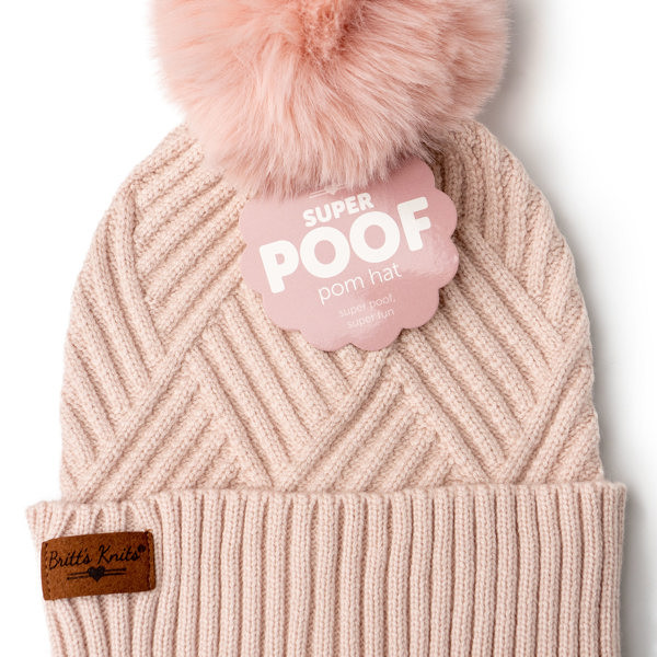 Super Poof Pom Hat Black | Britt's Knits | The Penguin Gallery