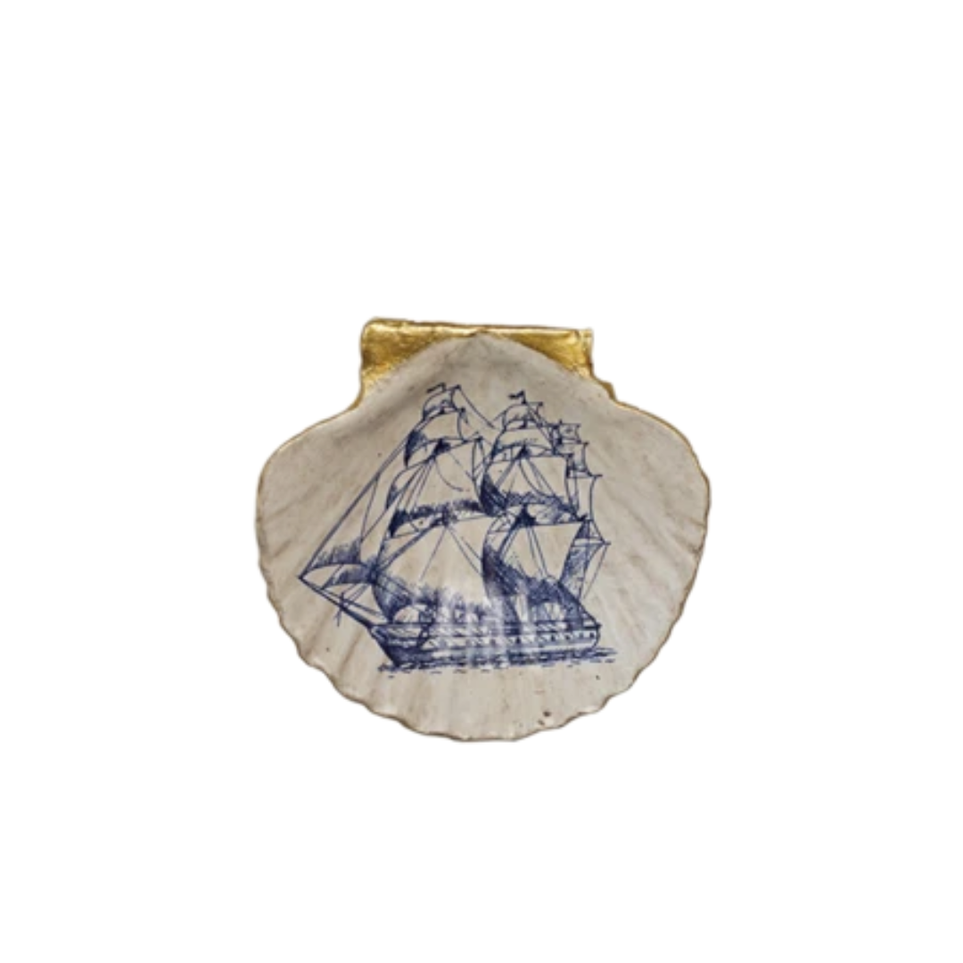 Boat Decorative Resin Clam Shell | Creative Co-op | The Penguin Gallery