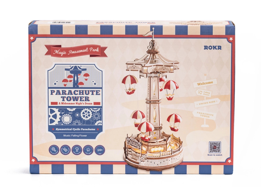 Electro Mech Wood Puzzle Parachute Tower | Hands Craft | The Penguin ...
