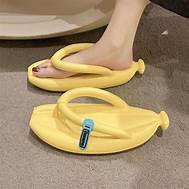 Yellow Banana Silly Slides MD | Ooh Yea Socks | The Penguin Gallery