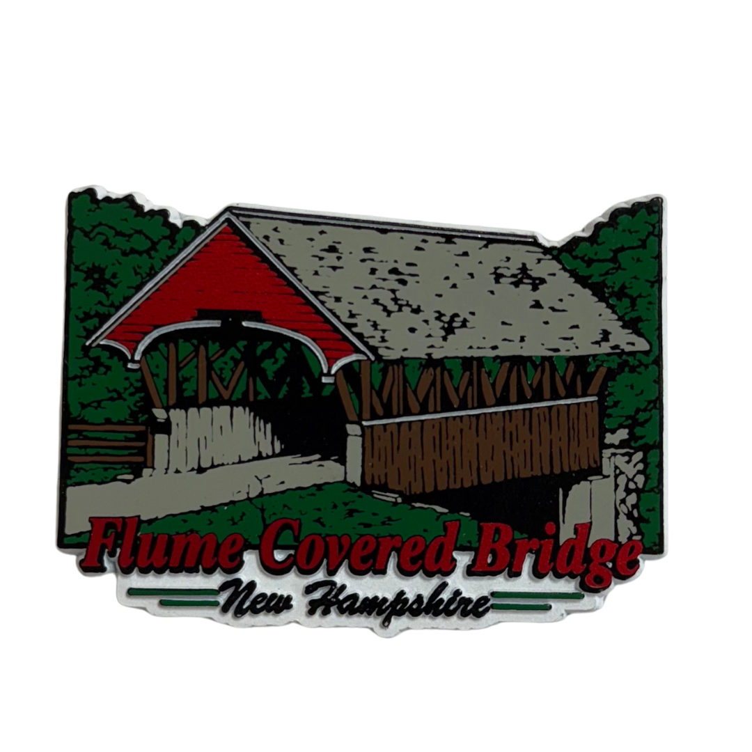 Flume Covered Bridge Magnet | Eastern Illustrating | The Penguin Gallery