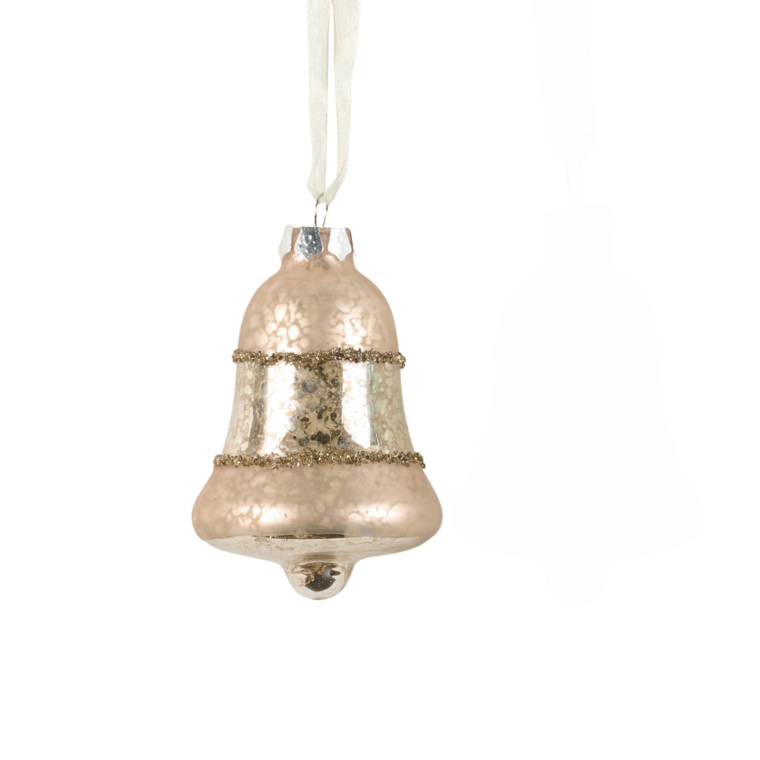 Pink Bell Glass Ornament | Primitives by Kathy | The Penguin Gallery