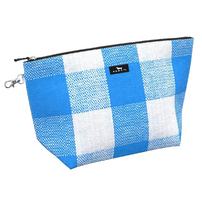 Gwyneth Poucho - French Blue Check | Scout Bags | The Penguin Gallery