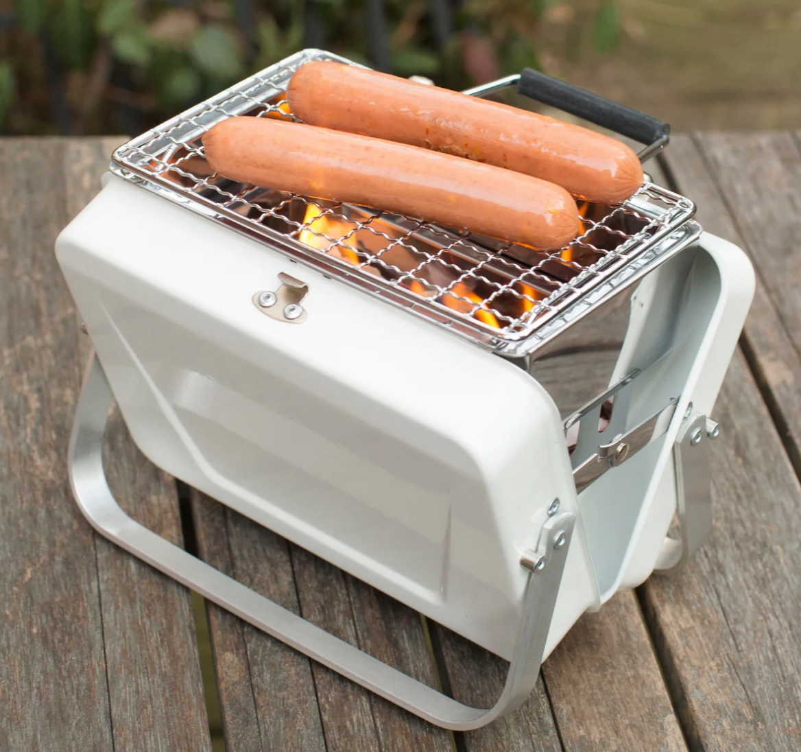 Mini Briefcase Barbecue- White - Penguin Gallery