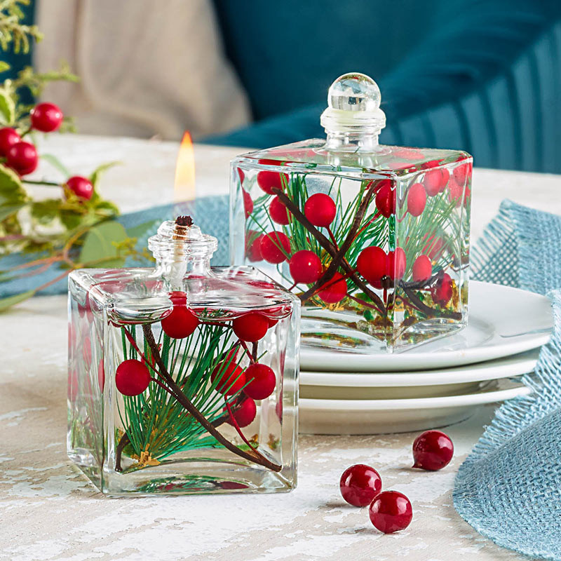 Red Berry Cube Lifetime Candle - Penguin Gallery