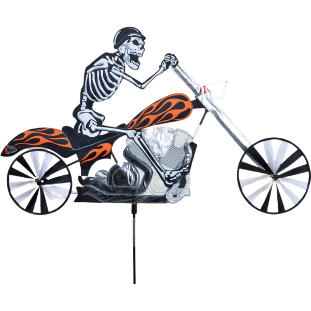 Chopper Motorcycle Spinner - Skeleton | Premier Kites | The Penguin Gallery
