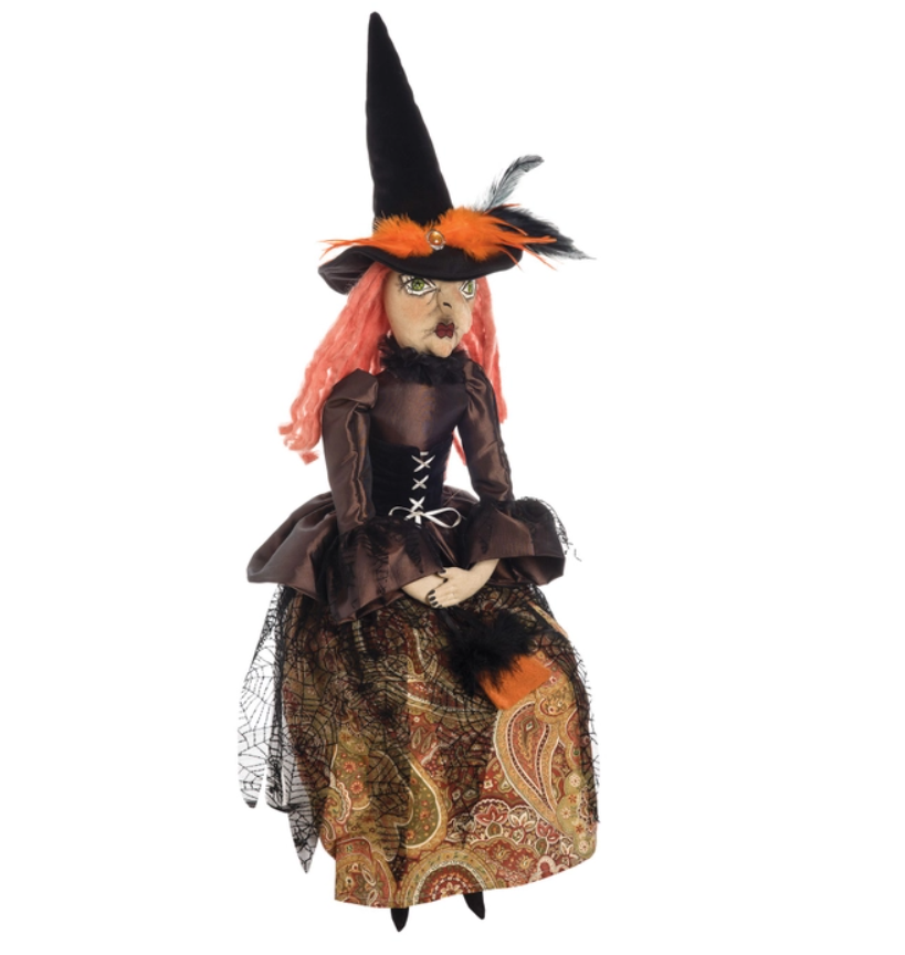 Elfreda Witch Gathered Traditions Art Doll - Penguin Gallery