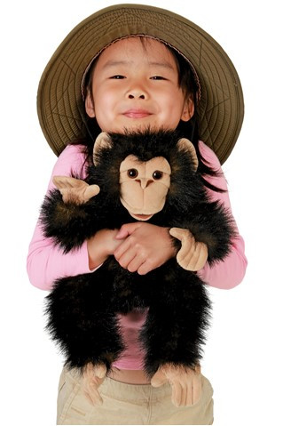 Baby Chimpanzee Puppet | Folkmanis® | The Penguin Gallery