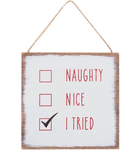 I Tried Holiday Sign - Penguin Gallery
