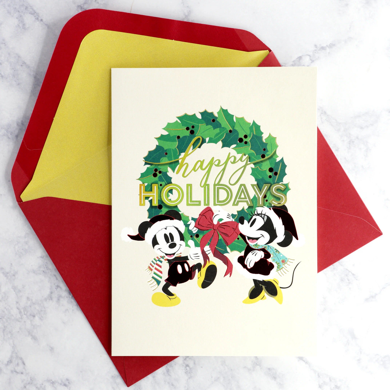 Mickey & Minnie Mouse Christmas Card | Papyrus | The Penguin Gallery