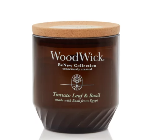 Tomato Leaf & Basil Renew Candle | WoodWick | The Penguin Gallery