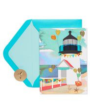 Lighthouse Birthday Card| Papyrus | The Penguin Gallery