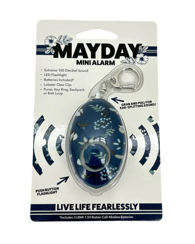MAYDAY Mini Alarm Blue Floral | MayDay | The Penguin Gallery