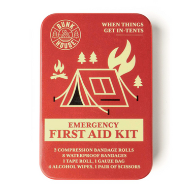 Emergency First Aid Kit - Campfire Red | Bunkhouse | The Penguin Gallery