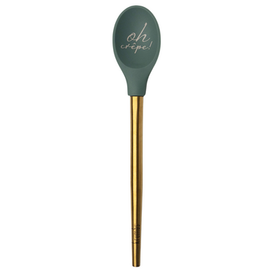 Oh Crepe Spoon with Gold Handle | Krumbs Kitchen | The Penguin Gallery