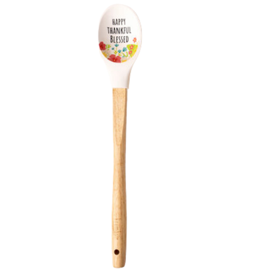 White Blessed Happiness Silicone Spoon | Krumbs Kitchen | The Penguin ...