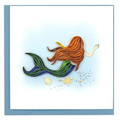 Quilled Mermaid Card | Quilling Card | The Penguin Gallery