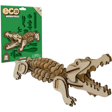 3-D Alligator Wooden Puzzle | Deluxebase | The Penguin Gallery