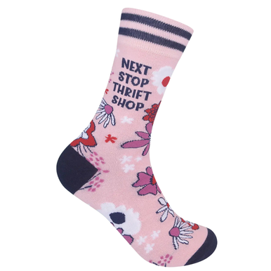 Next Stop Thrift Shop Socks | Funatic | The Penguin Gallery