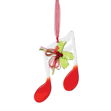 Musical Note Ornament - Slanted Beamed Sixteenth Note | Facets | The ...