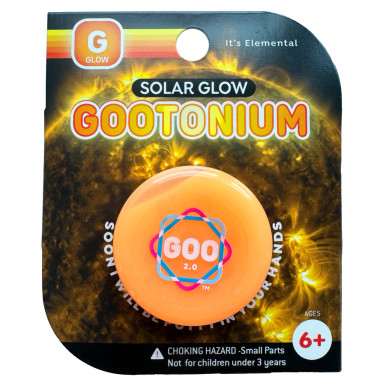 Gootonium Glowing Orange Solar Putty | Copernicus | The Penguin Gallery