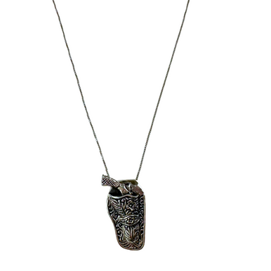 Silver Gun & Holster Necklace| BSS Jewelry | The Penguin Gallery