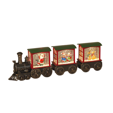 Holiday Spinning Water Lantern Train | Gerson | The Penguin Gallery