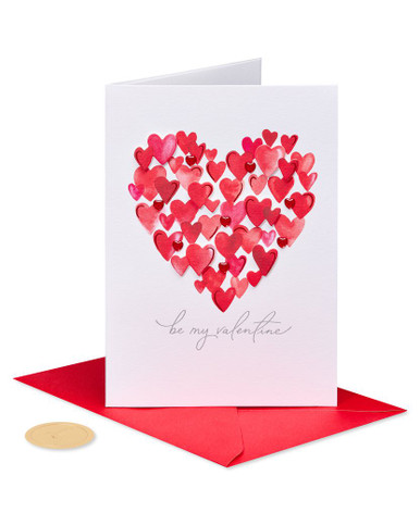 100 Hearts Valentine’s Day Card | Papyrus | The Penguin Gallery