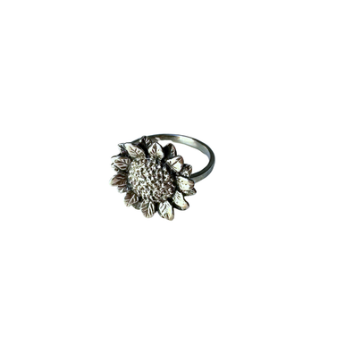 Sunflower Silver Ring S6| BSS Jewelry | The Penguin Gallery