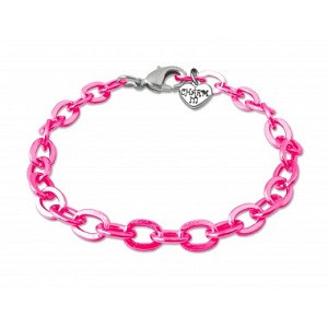 Pink Chain Link Charm Bracelet| CHARM IT! | The Penguin Gallery