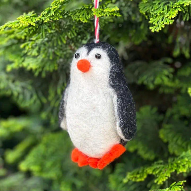 Tuft Penguin Felt Ornament | Mr. Ellie Pooh | The Penguin Gallery