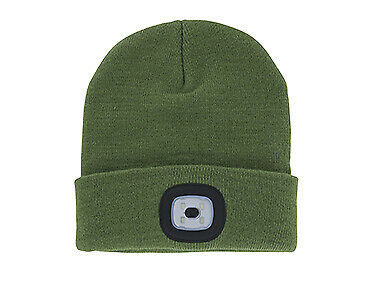 Night Scope Rechargeable LED Beanie Olive - Penguin Gallery