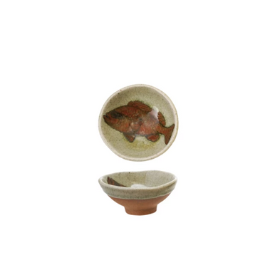Fish Hand-Painted Pinch Pot | Creative Co-op | The Penguin Gallery