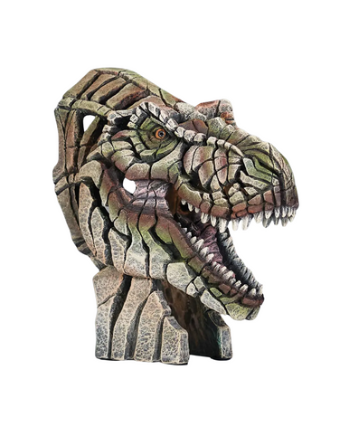 Miniature T-Rex Bust Sculpture | Edge Sculpture | The Penguin Gallery