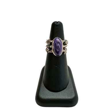 Charoite 3 Banded with Frog & Star S8| Designs by Bobby Dugal | The ...