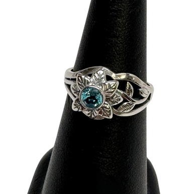 Swiss Blue Topaz Silver Ring S5| Designs by Bobby Dugal | The Penguin ...