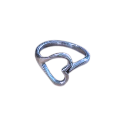 Silver Side Open Heart Ring S5| Designs by Bobby Duggal | The Penguin ...