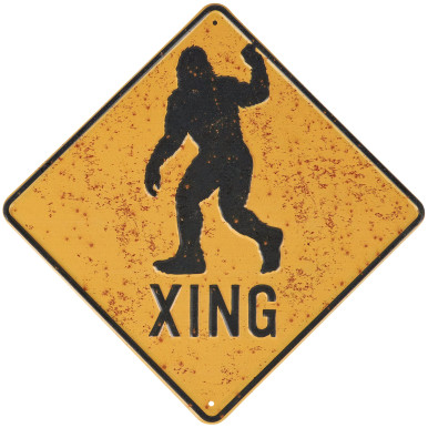 Big Foot Xing Sign | Primitives by Kathy | The Penguin Gallery
