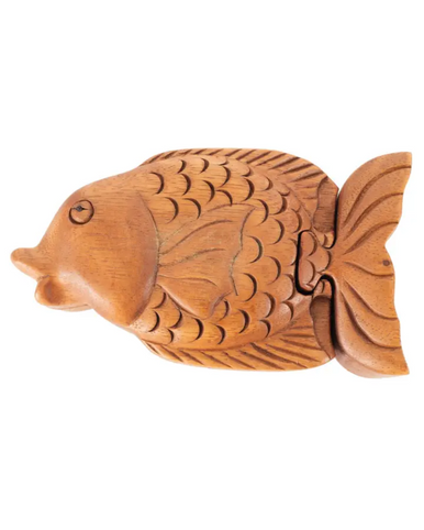 Fish Wooden Puzzle Box | Benjamin International | The Penguin Gallery