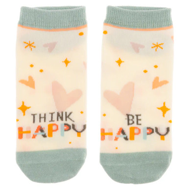 Think Happy Ankle Sock| Karma | The Penguin Gallery